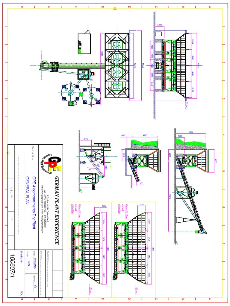 14 Concrete Batching Plant Drawing Dry Plant | PDF | Plants | Nature
