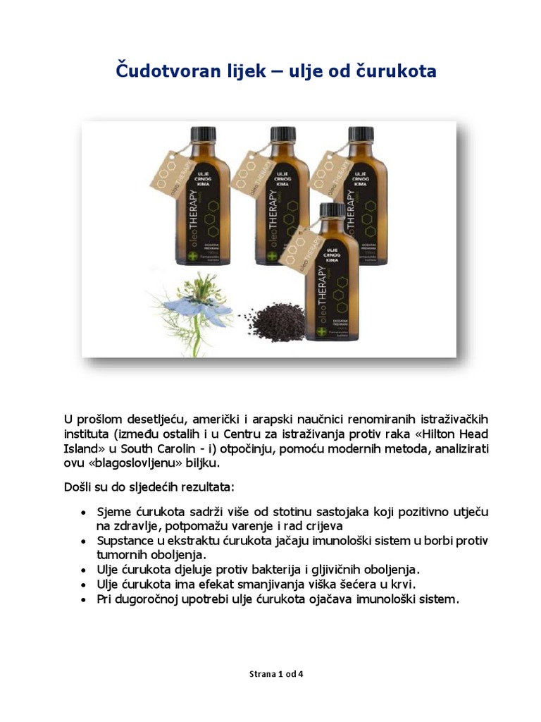 Ulja - Ulje Curekota Cudotvoran Lijek | PDF
