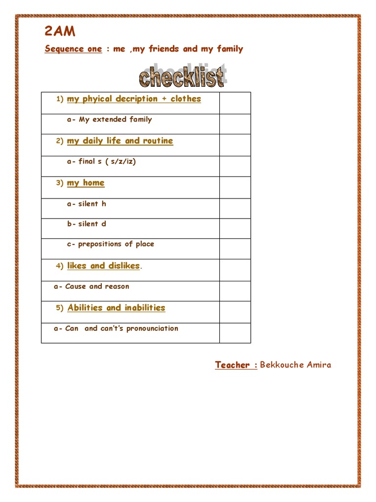 Check List 2 | PDF