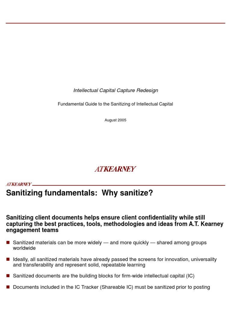 IC Sanitization Guide | PDF | Business