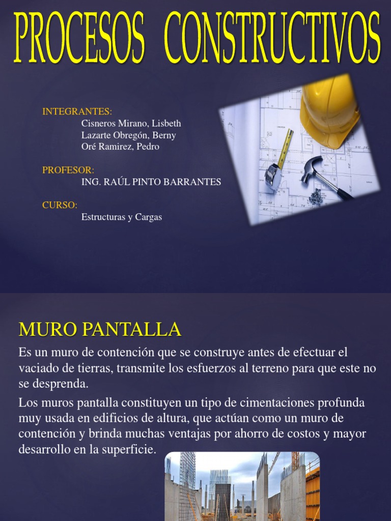 Procesos Constructivos | PDF | Materiales de construcción | Componentes