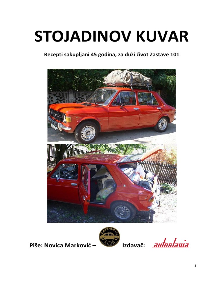 Stojadinov Kuvar Novica Markovic PDF | PDF