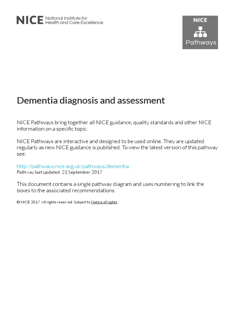 Dementia Dementia Diagnosis and Assessment PDF | PDF | Dementia ...