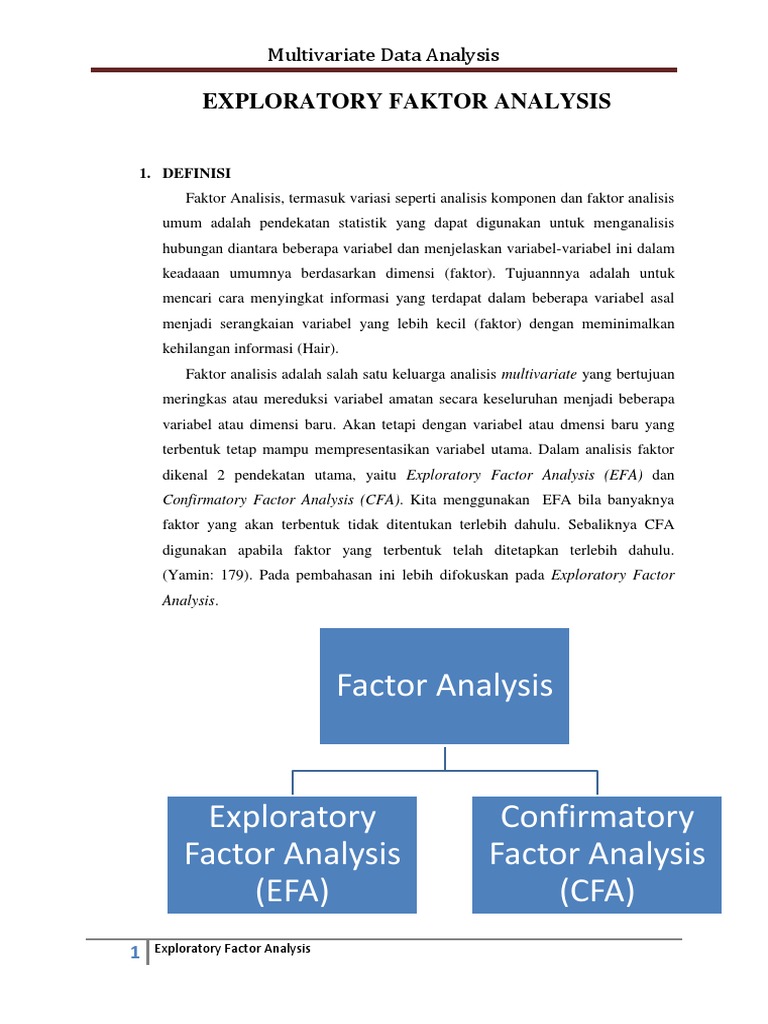 Exploratory Factor Analysis | PDF