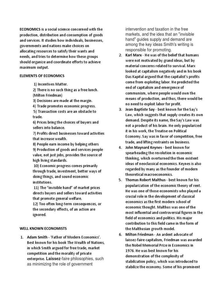 Economics | PDF | Monetarism | Economics