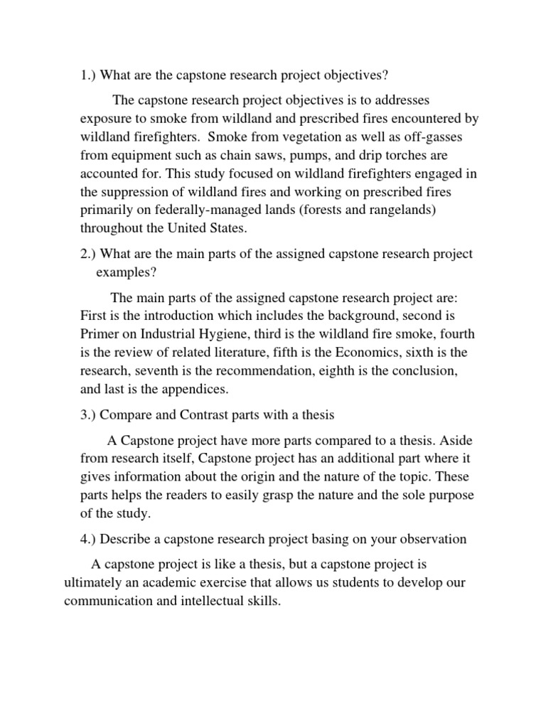 Capstone | PDF | Firefighter | Wildfire