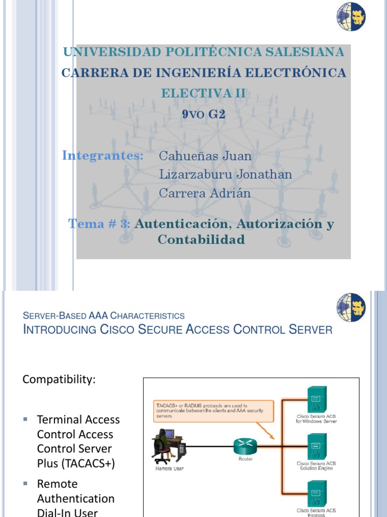 Configuring Server-Based AAA Authentication Using Cisco Secure Access Control Server | PDF ...