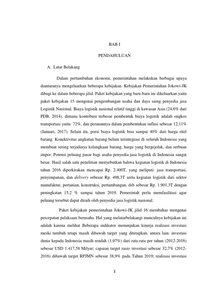 Paket Kebijakan Jokowi-JK | PDF