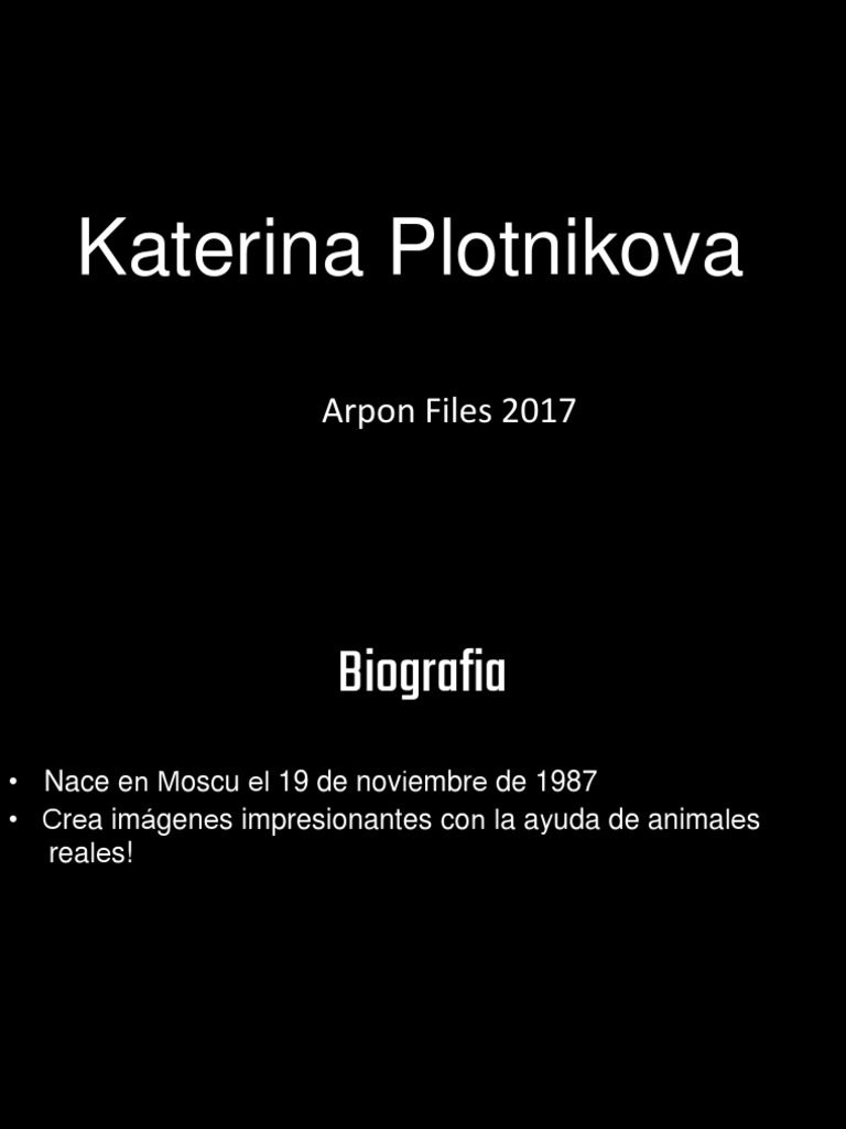 Katerina Plotnikov A | PDF