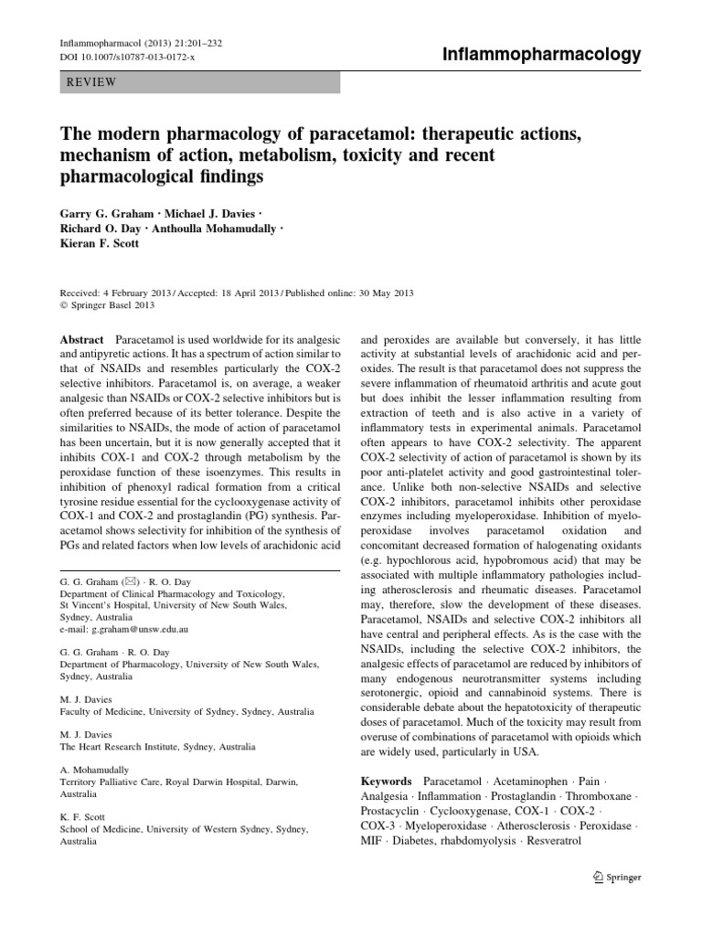 Moa PCM | PDF | Nonsteroidal Anti Inflammatory Drug | Analgesic