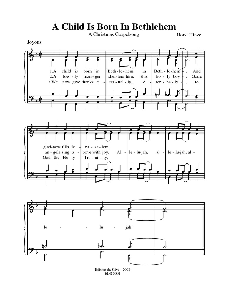 A Child Is Born in Bethlehem PDF | PDF