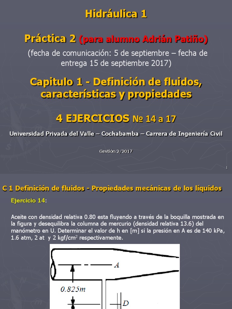 H1 Práctica 2 Cap 1 Ejercicios 14 A 17 para Alumno Adrían Patiño PDF ...