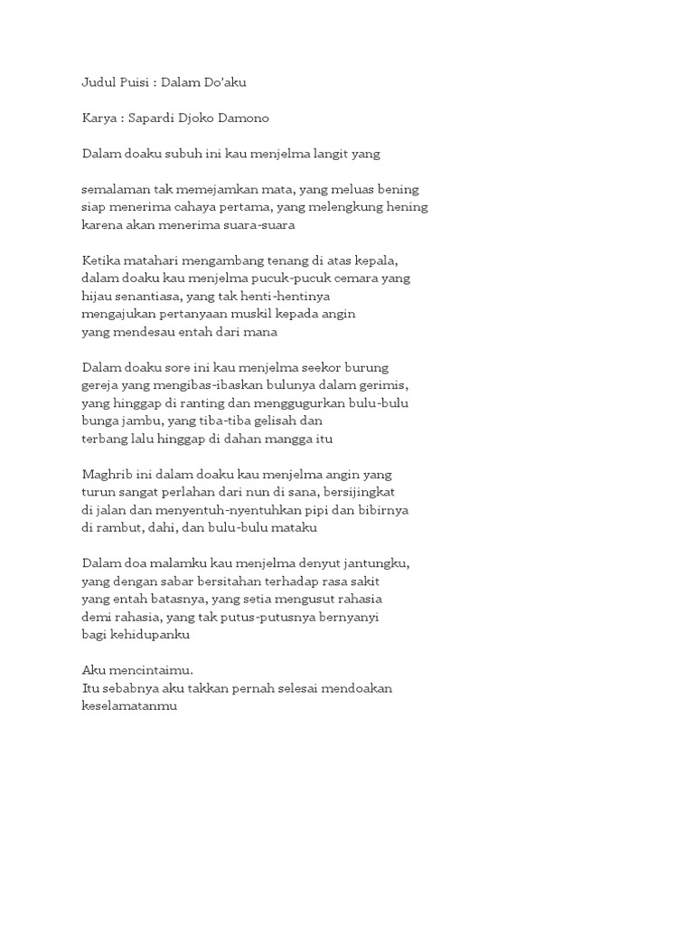 Puisi Dalam Doa | PDF | Agama & Spiritualitas