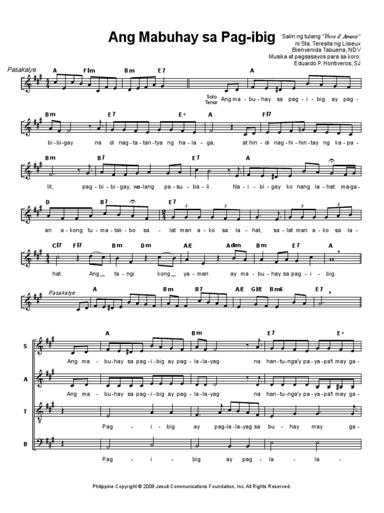 Ang Mabuhay Sa Pag-Ibig | PDF