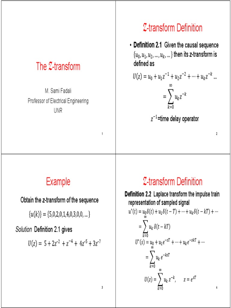 z Transform | Laplace Transform | Fraction (Mathematics)