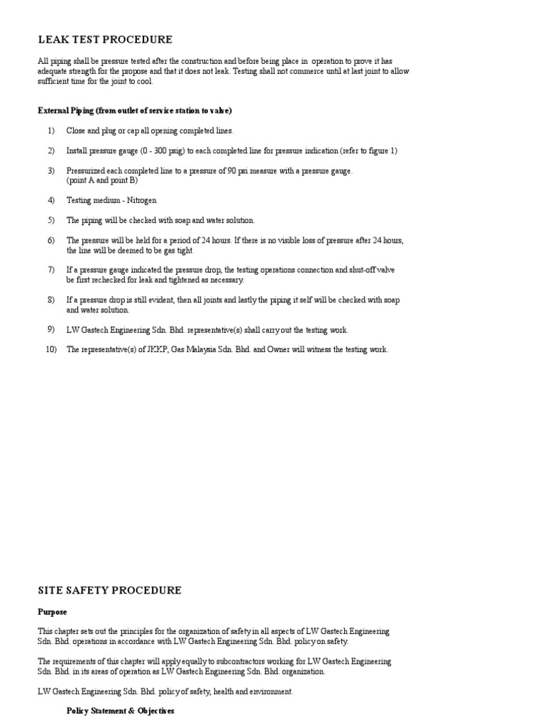 Safety Procedure | PDF
