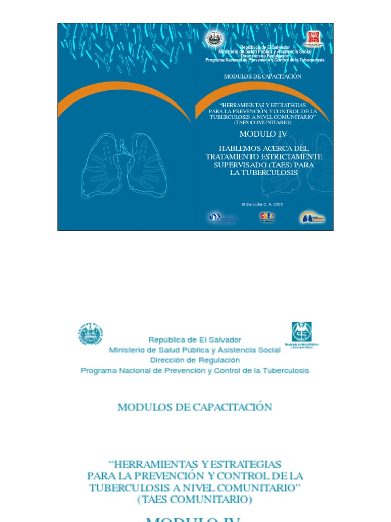 TAES Comunitario Módulo IV | Tuberculosis | Medicamentos con receta