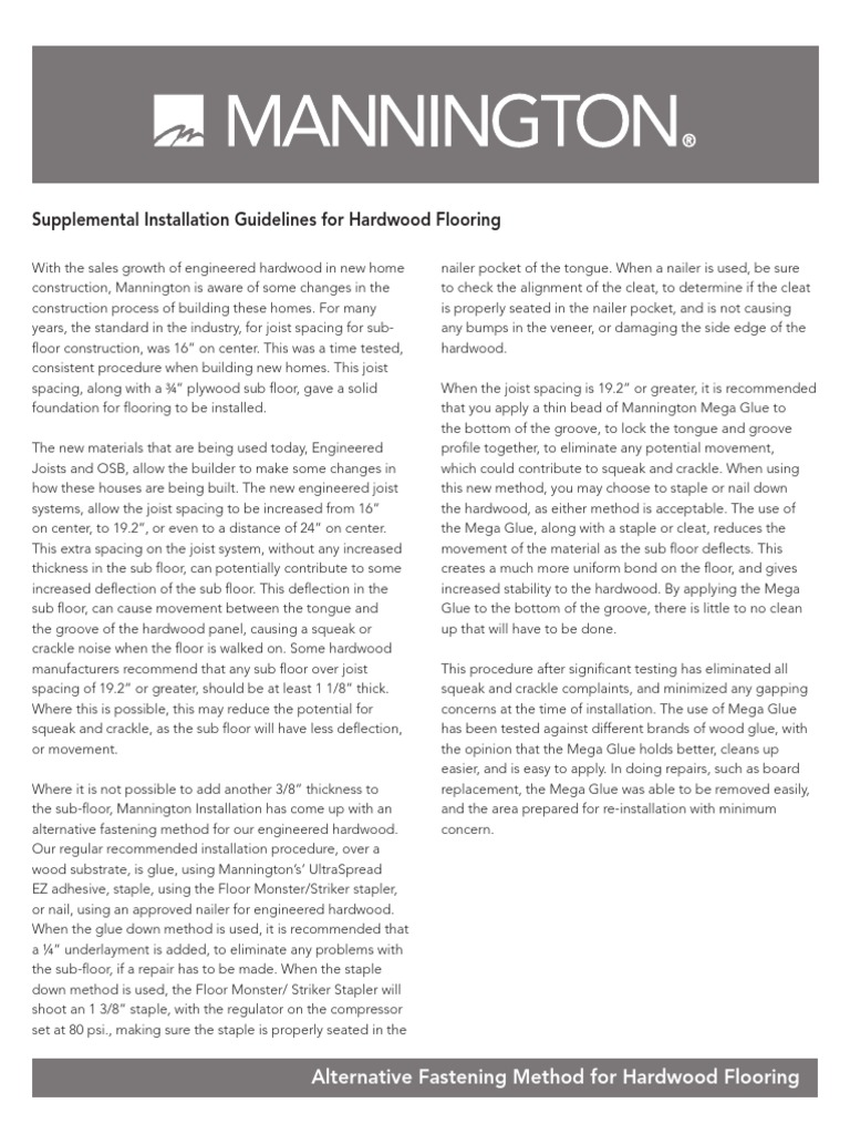 Alternative Fasten Method Wood | PDF | Adhesive | Flooring