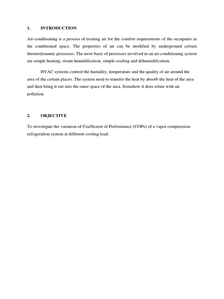 Complete Report of HVAC | PDF | Air Conditioning | Hvac