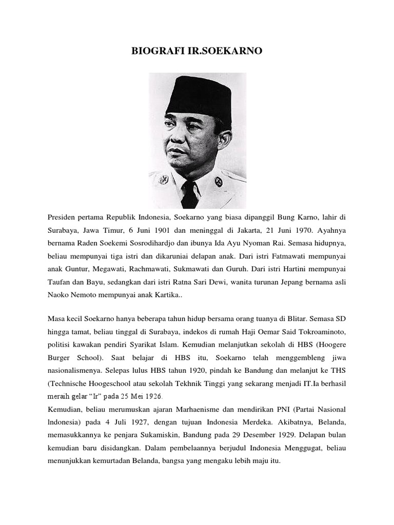 Biografi Soekarno | PDF
