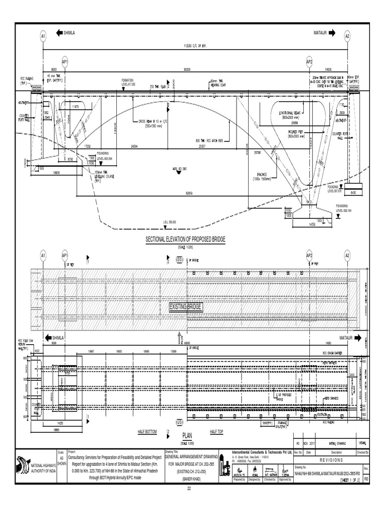 General Arrangement for Major Bridge Design | PDF | Transport