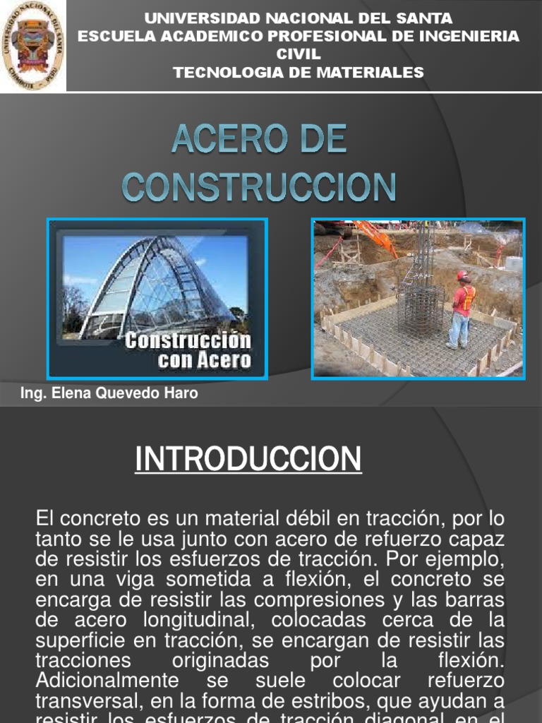 Acero Estructural PDF | PDF | Acero | Hierro