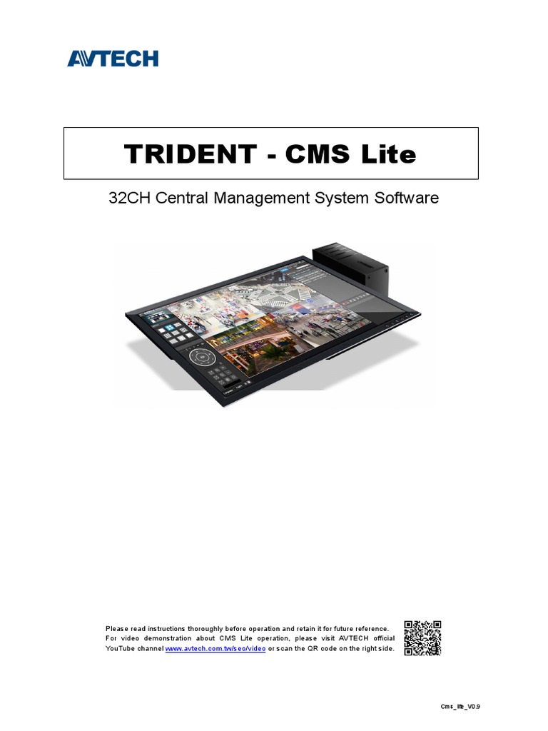 Trident - Cms Lite: 32CH Central Management System Software | PDF ...