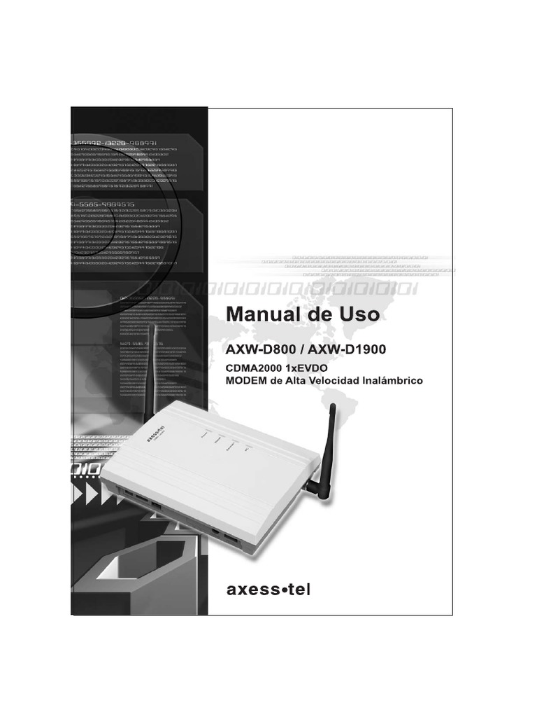 AXW-D800 & D1900 Manual de Uso Spanish | PDF