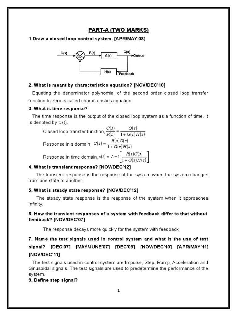 Unit 2 New | PDF | Control Theory | Applied Mathematics