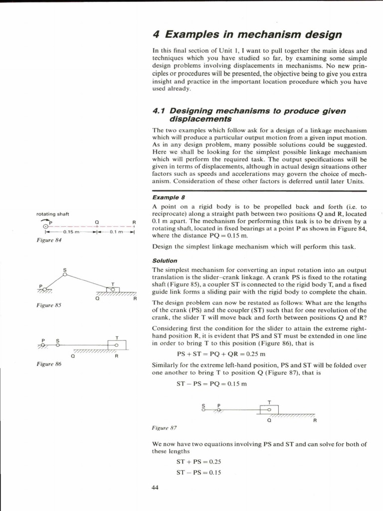Examples in Mechanism Design: Designing Me H8nisms To Produce Given ...