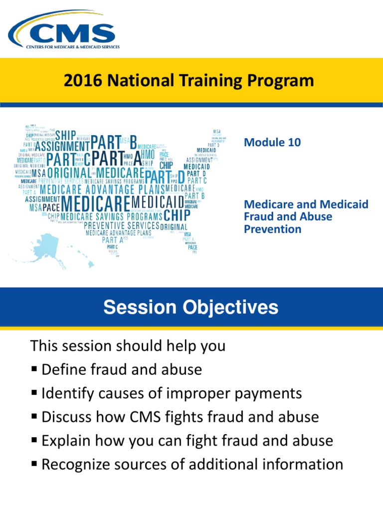 2016 National Training Program | PDF | Medicare (United States) | Medicaid