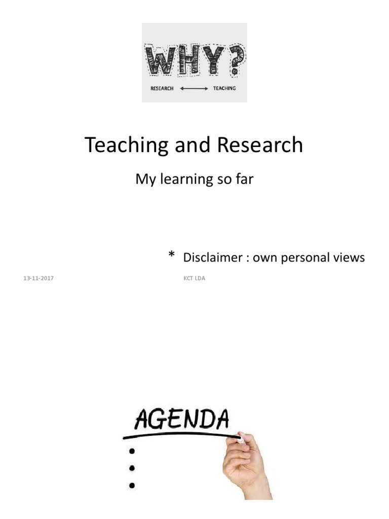Teaching and Research Journey | PDF