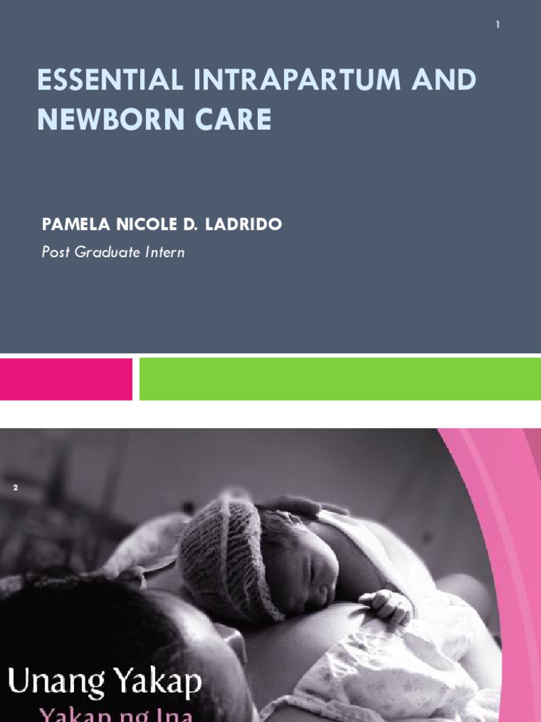1 Essential Intrapartum and Newborn Care | PDF | Breastfeeding | Infants