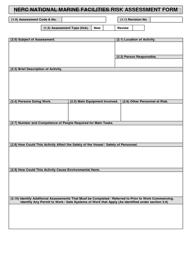 Risk Assessment Template | PDF | Hazards | Risk