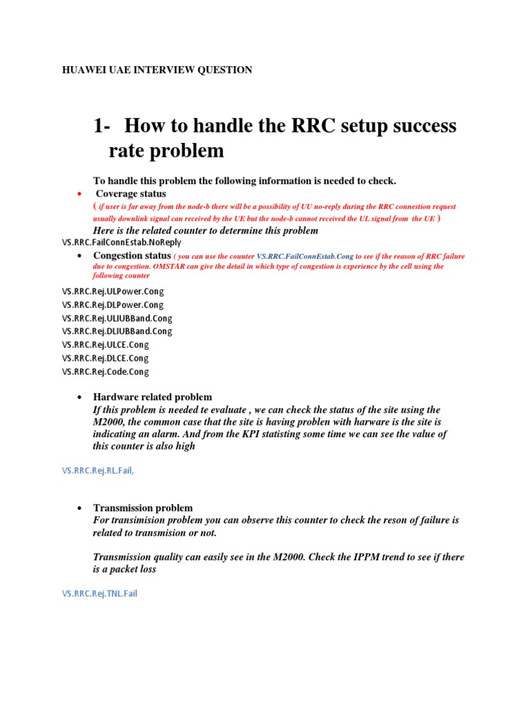 Huawei Uae Interview Question | Download Free PDF | Network Congestion ...