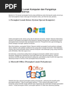 10 Perangkat Lunak Komputer Dan Fungsinya Beserta Gambarnya | PDF