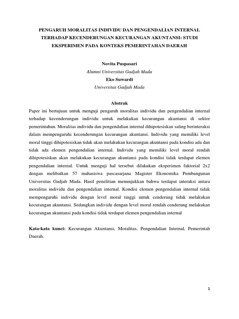 Contoh Paper Metode Penelitian PDF | PDF