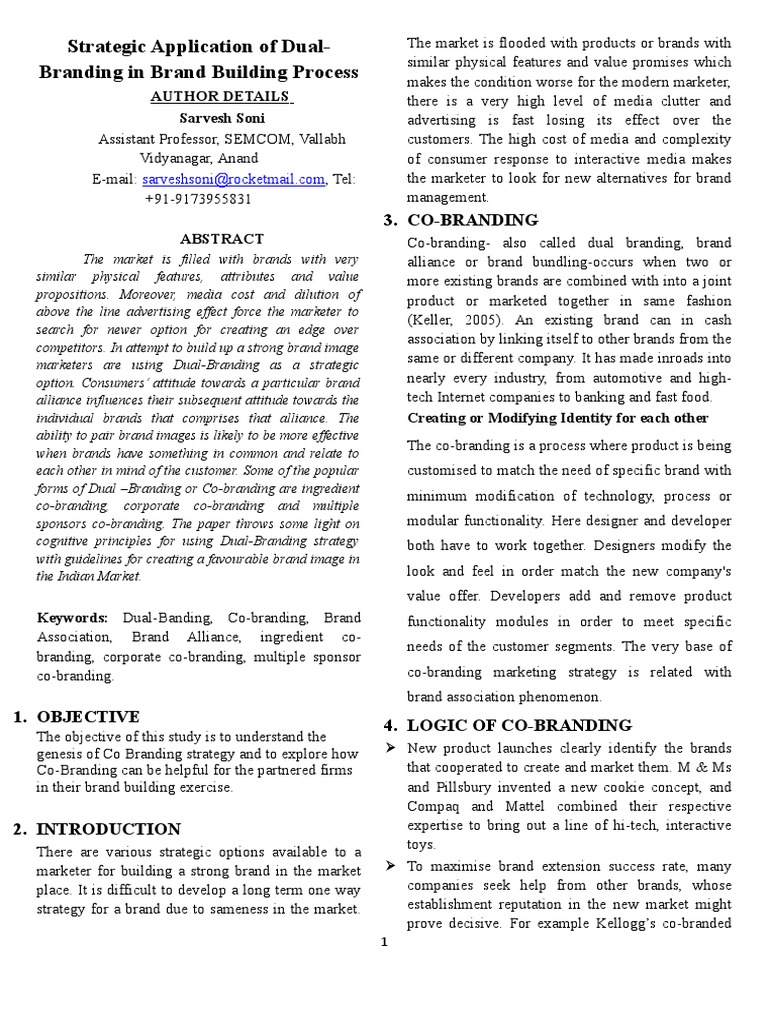 Co Branding | PDF | Brand | Strategic Management