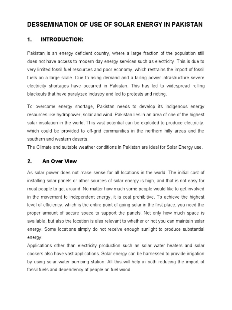 Solar System Pakistan | PDF | Nature | Photovoltaics