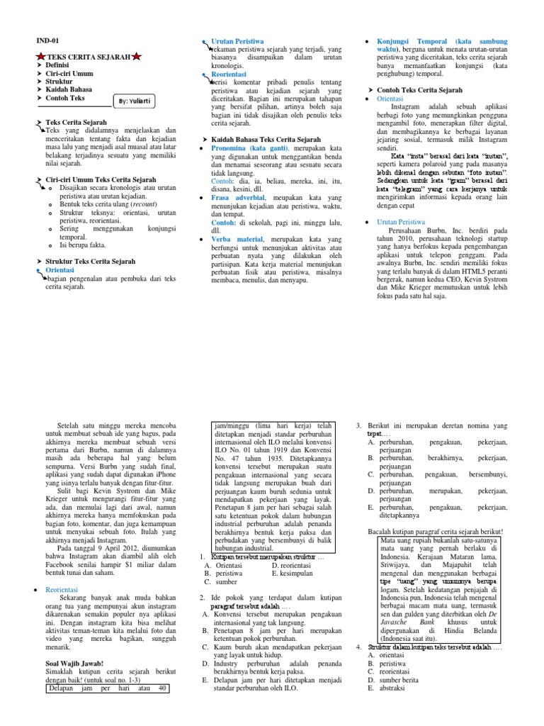 Modul B.ind Kelas Xii Ie | PDF
