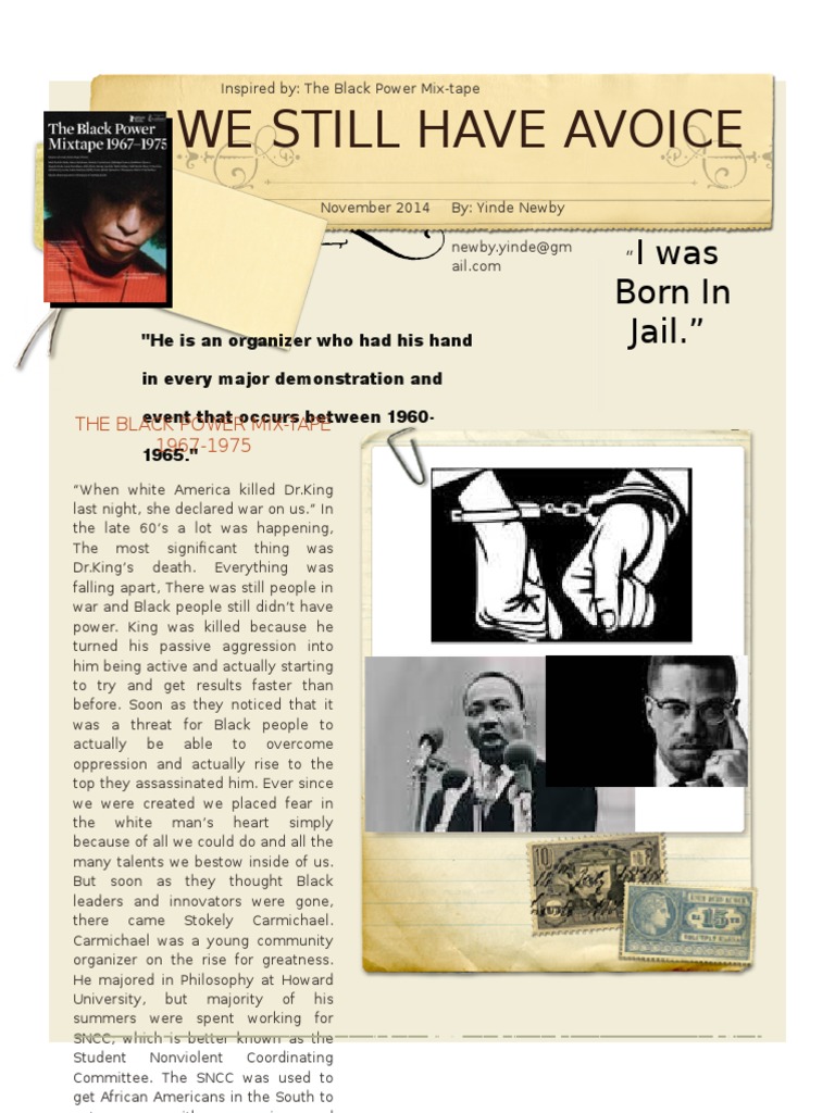 Memo Black Power Mixtape | PDF | Black Power | Student Nonviolent ...