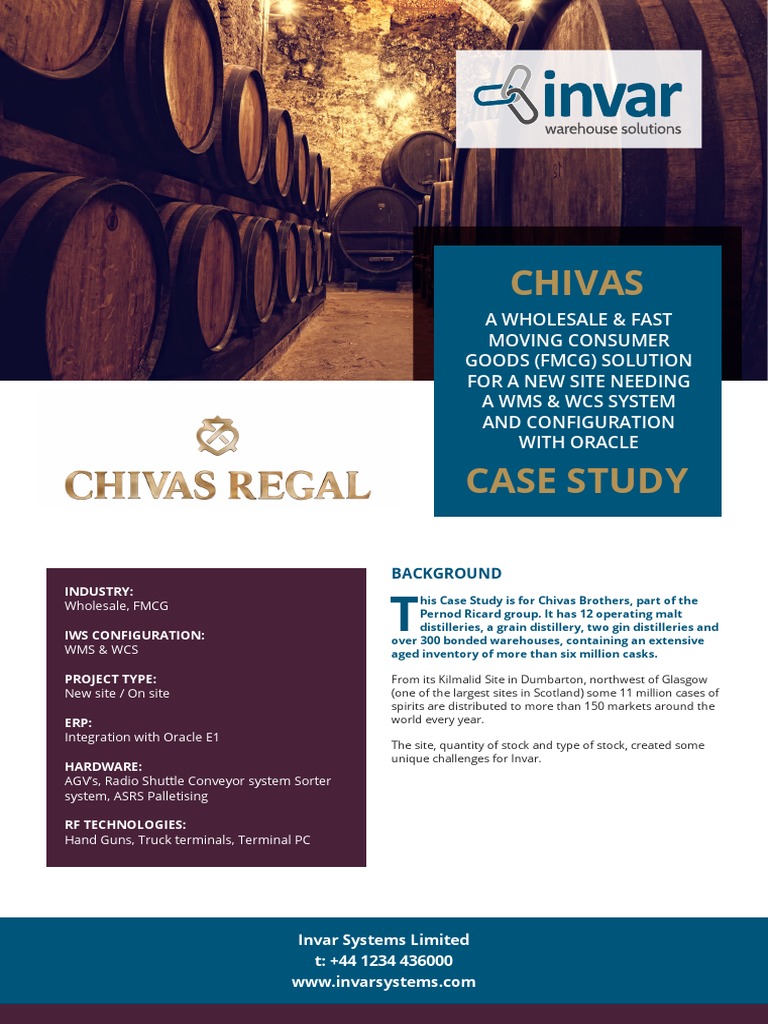 Invar-Case-Study-Chivas - vr0817 - F | PDF | Warehouse | Industries