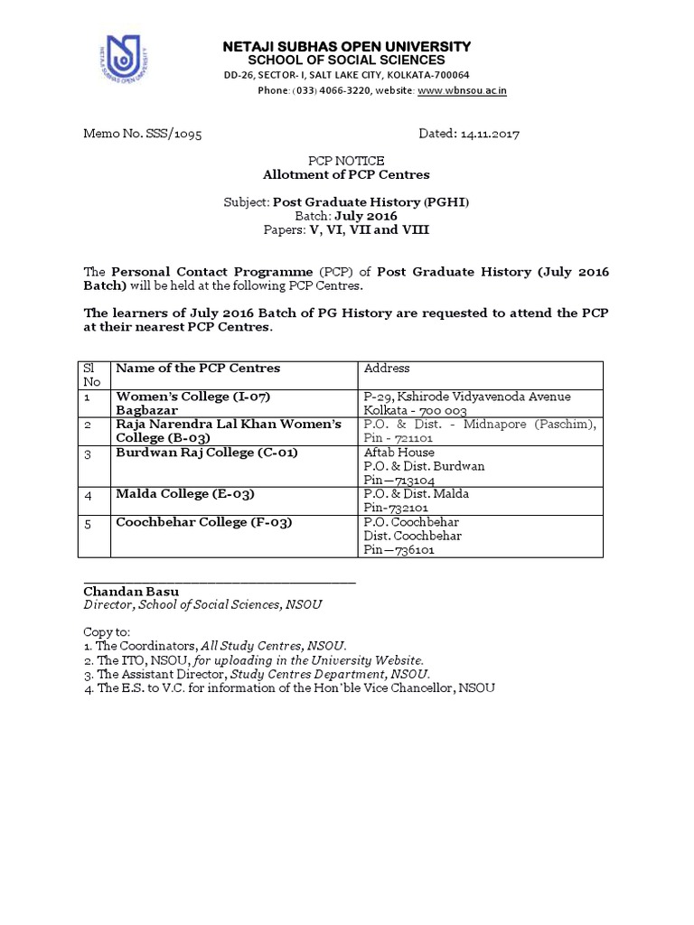 Allotment of PCP Centres July2016 Batch Paper v-VIII | PDF