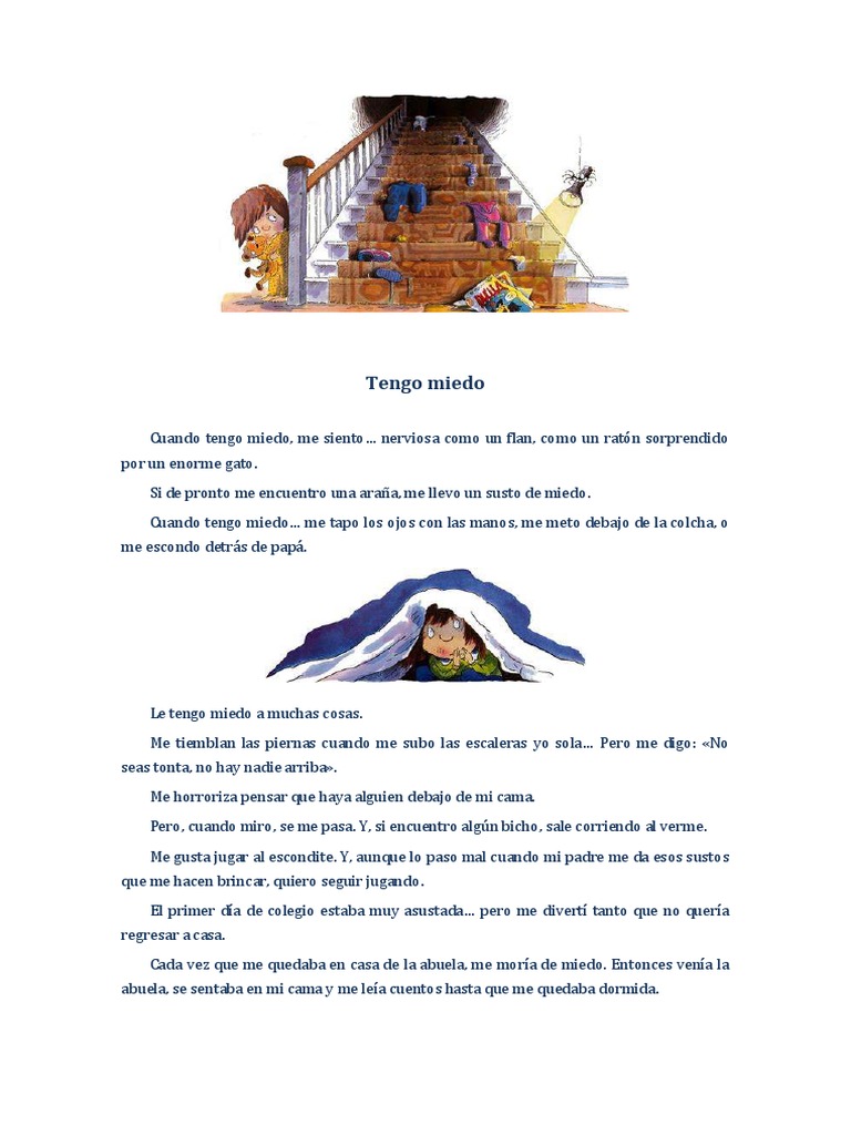 Cuento Infantil: Cuando Tengo Miedo | PDF