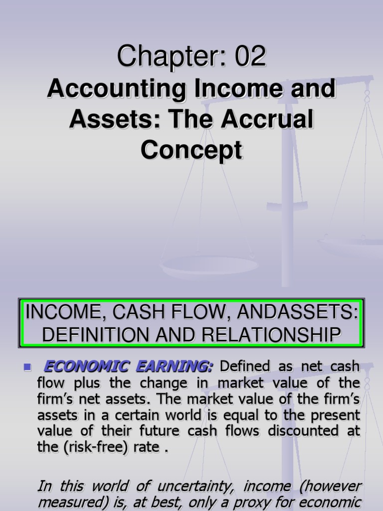 Accounting Income and Assets: The Accrual Concept | PDF | Income ...