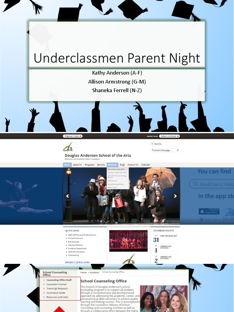 Underclassmen Parent Night 2017-2018 - Final | PDF | Schools | Students