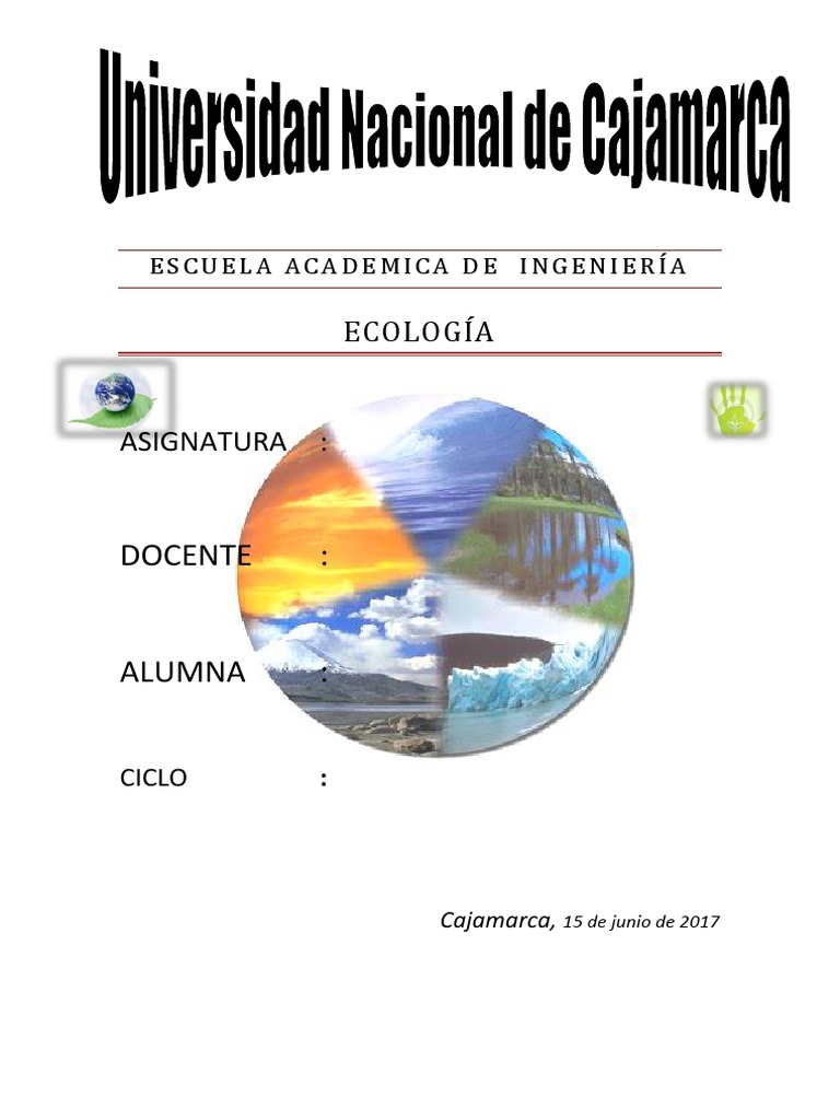 Portadas de Ecologia