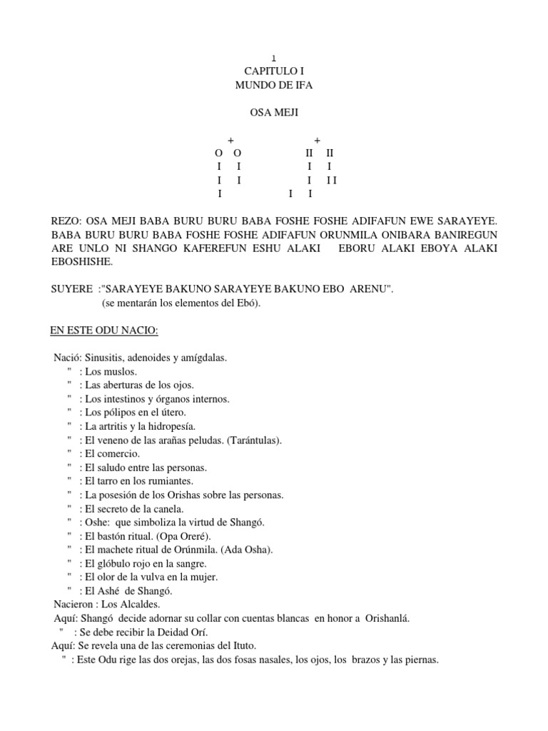 Baba Osa Meji | PDF | Brujería | Infección