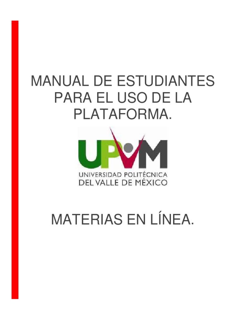 Manual de Upvm Alumno | PDF | Moodle | Blog