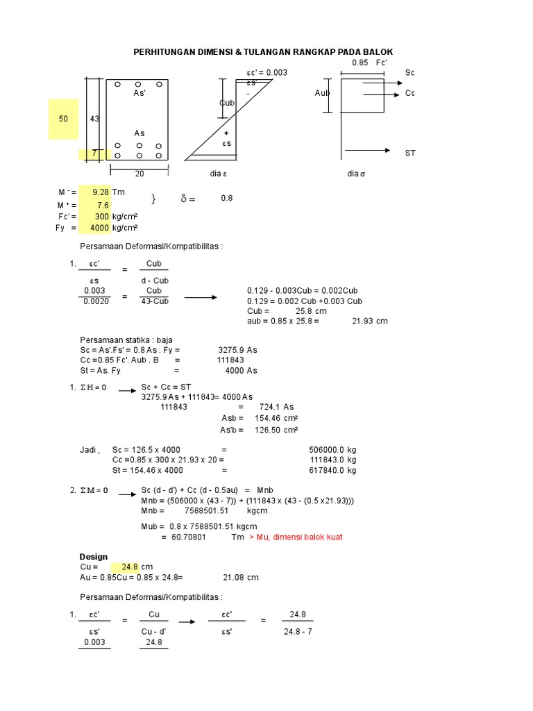 Beton - Balok Kolom | PDF